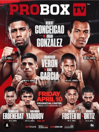 Hebert Conceição vs. Johan Gonzalez, ProBox Fight Night | Boxing Bout ...