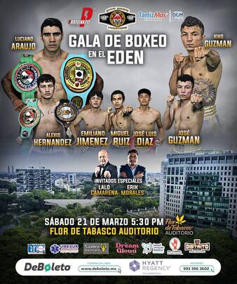 Jose Guzman vs. Domingo Vazquez, Gala de Boxeo en el Eden | Boxing Bout ...