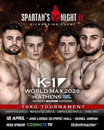 Nikolaos Panou vs. ChatmongKong Rarangsit, K-1 WORLD MAX 2026 in Athens ...