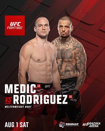 Uros Medic vs. Daniel Rodriguez, UFC Fight Night | MMA Bout | Tapology
