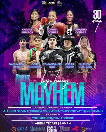 Mario Daniel Mejia vs. Hector Astorga Jimenez, Mayhem | Boxing Bout ...