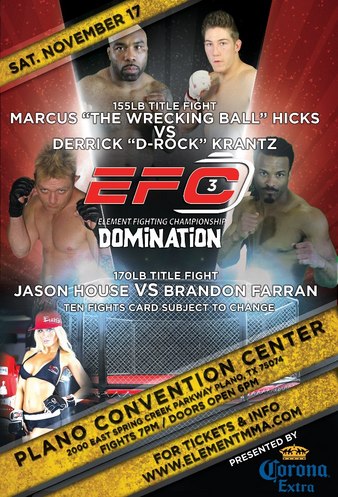 EFC 3: Domination | MMA Event | Tapology