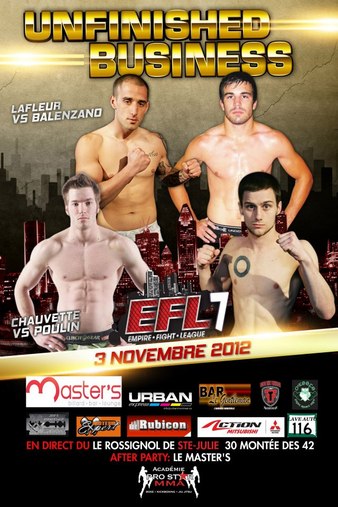 Benoit Richer vs. Jean-Claude Blanchette, EFL 7 | MMA Bout | Tapology
