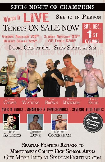 Spartan FC 16: Night of Champions | MMA Event | Tapology