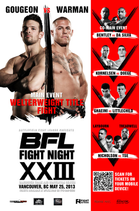 Bryce Gougeon vs. Kyle Warman, BFL 23 | MMA Bout | Tapology