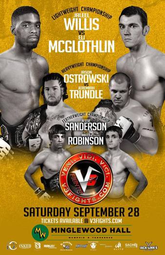 V3 Fights: Willis vs. McGlothlin | MMA Event | Tapology