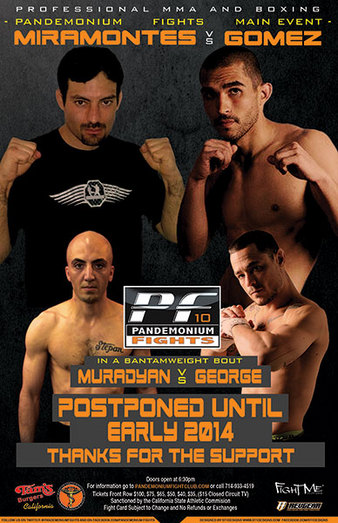 Chad George vs. Ara Muradyan, Pandemonium 10 | MMA Bout | Tapology