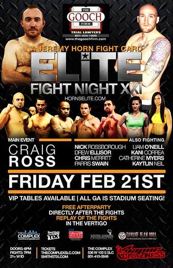 Jesus Topete vs. Jesse O'Rullian, Jeremy Horn's Elite Fight Night 21 ...