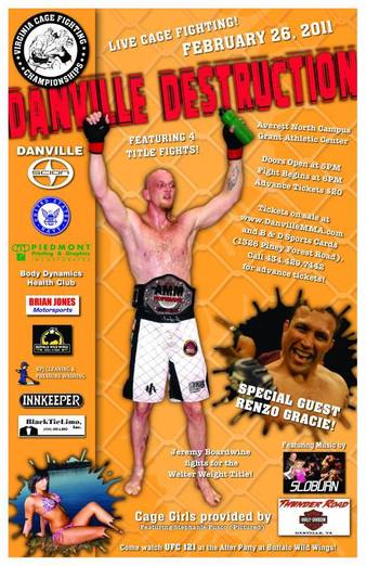 Virginia Cage Fighting Championships: Danville Destruction | MMA Event ...