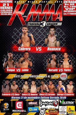 K-MMA 3: Cabrera vs. Huanacu | MMA Event | Tapology