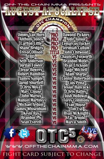 Chauncey Foxworth vs. Jordan Fowler, Off The Chain MMA 5 | MMA Bout ...