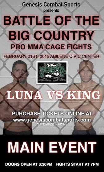 GCS 2: Battle of the Big Country | MMA Event | Tapology