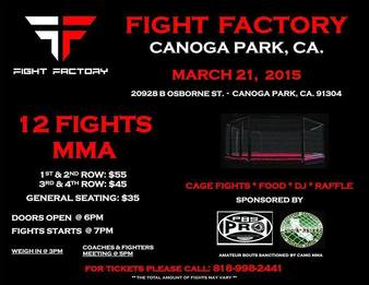Fight Factory MMA | MMA Event | Tapology