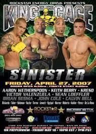 KOTC: Sinister | MMA Event | Tapology