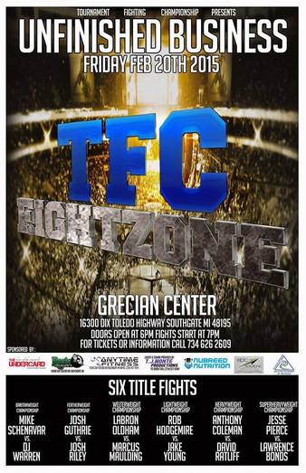 TFC Fightzone: Unfinished Business | MMA Event | Tapology