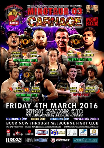 Minotaur 3: Carnage | MMA Event | Tapology