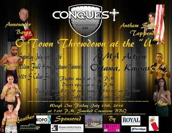 Jacob Akin vs. Roshaun Jones, Conquest Promotions | MMA Bout | Tapology