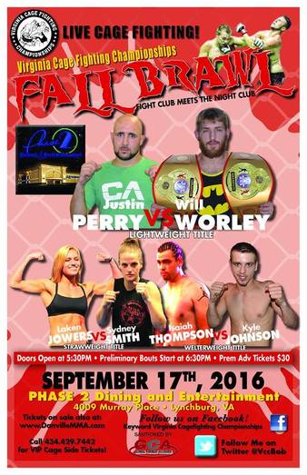 Justin Trammell vs. Nick Swiney, Virginia Cage Fighting Championships ...