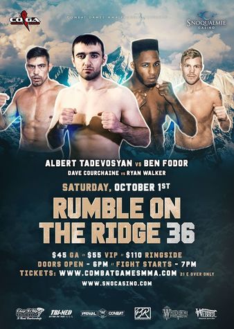 COGA Combat Games: Rumble on the Ridge 36 | MMA & Kickboxing Event ...