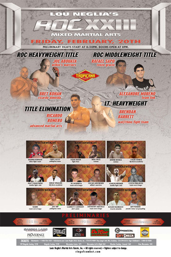 Costas Philippou vs. Aaron Meisner, Ring of Combat 23 | MMA Bout | Tapology