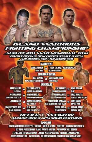 Island Warriors Fighting Championship 3 | MMA Event | Tapology
