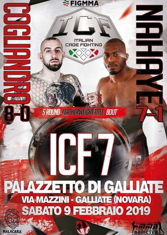 Italian Cage Fighting 7: Cogliandro vs Nahaye | MMA Event | Tapology