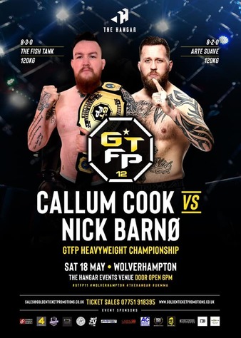 Callum Cook vs. Nick Barnø, Golden Ticket Fight Promotions | MMA Bout ...
