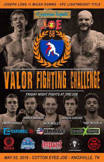 Valor Fighting Challenge 58: Fight Night at the Joe 5 | MMA Event ...