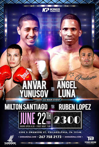 Yunusov vs. Luna | Boxing Event | Tapology