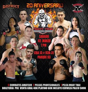 Fight Time 20 Aniversario | MMA & Kickboxing Event | Tapology