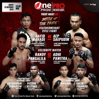 One Pride MMA Fight Night 33: Battle of the Pride | MMA Event | Tapology