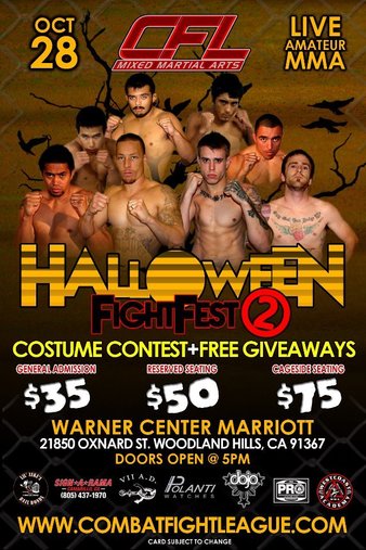 Combat Fight League: Halloween Fight Fest 2 | MMA Event | Tapology