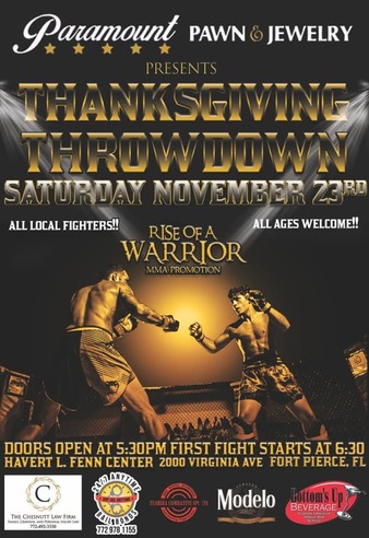 Rise of a Warrior 27: Thanksgiving Throwdown | MMA Event | Tapology