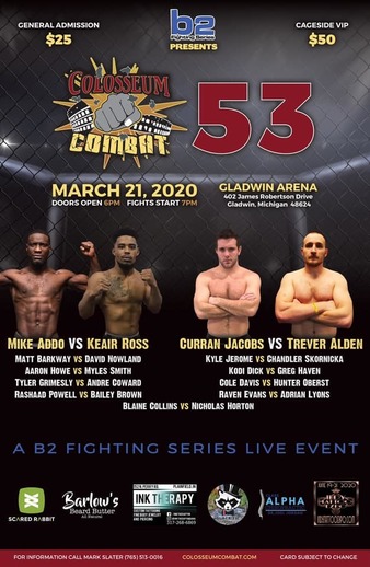 Curran Jacobs vs. Trever Alden, Colosseum Combat 53 (cancelled) | MMA ...
