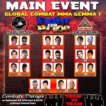 GLOBAL COMBAT MMA 1: Fight For Pride | Event | Tapology