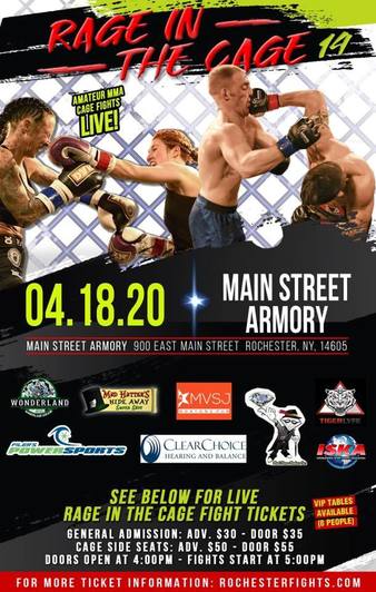 Full Contact Promotions: Rage in the Cage 14 (cancelled) | Event | Tapology