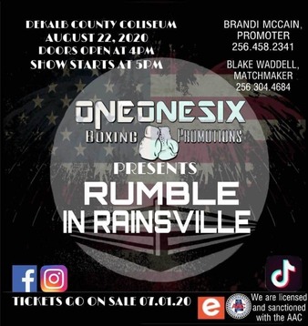 Sonya Dreiling vs. Latasha Burton, Rumble in Rainsville | Boxing Bout ...