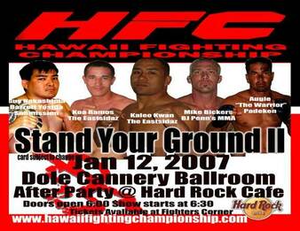 Hawaii FC: Stand Your Ground 2 | MMA & Kickboxing Event | Tapology
