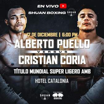 Alberto Puello vs. Cristian Rafael Coria, Puello vs. Coria | Boxing ...