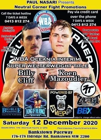 Cliff vs. Mazoudier | Boxing Event | Tapology