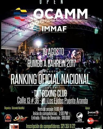 Cuarto Circuito Open OCAMM: TNT boxing club | MMA Event | Tapology