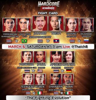 Apidetch Fairtex vs. Malaika Hodapp, Muay Hardcore | Muay Thai Bout ...