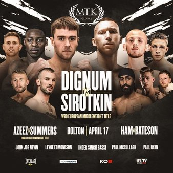 Dignum vs. Sirotkin | Boxing Event | Tapology