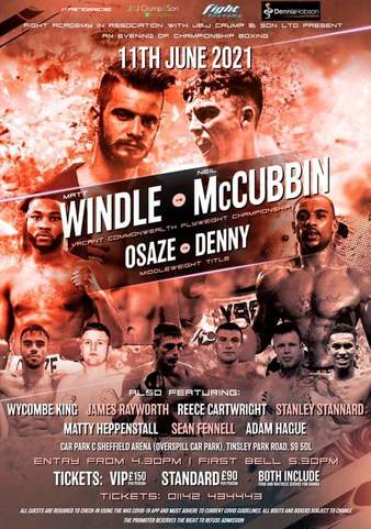 Matt Windle vs. Neil McCubbin, Windle vs. McCubbin | Boxing Bout | Tapology