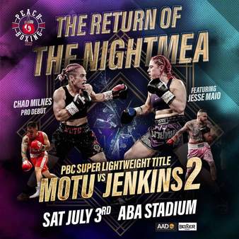 Mea Motu vs. Michaela Jenkins II, The Return of the Nightmea | Boxing ...