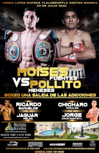 Moises Fuentes vs. Ivan Meneses Flores, Moises vs. Pollito | Boxing ...
