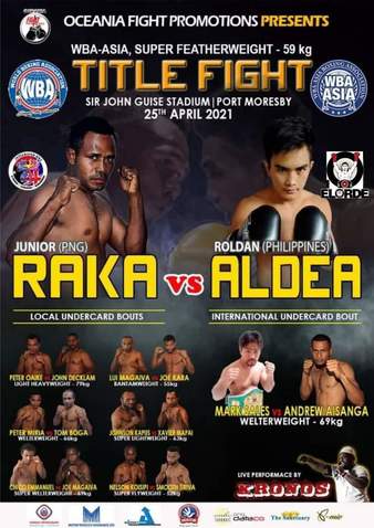 Raka vs. Aldea | Boxing Event | Tapology