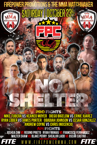 FirePower MMA: No Shelter | MMA Event | Tapology