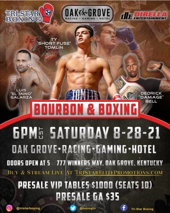 Bourbon & Boxing: Tomlin vs. Terry | Boxing Event | Tapology