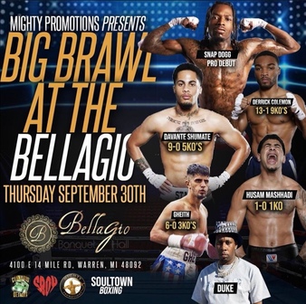 Davante Shumate vs. Terry Roscoe, Big Brawl at the Bellagio | Boxing ...